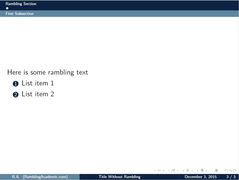 How to Quickly Change Beamer Colors – Rambling Academic