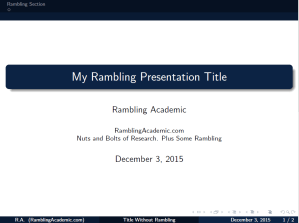 How to Quickly Change Beamer Colors – Rambling Academic